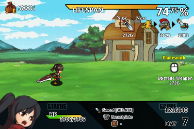 女騎士が走るサバイバルRPG「Trigger Knight」: 昔の名作フラッシュゲームを遊びたい！